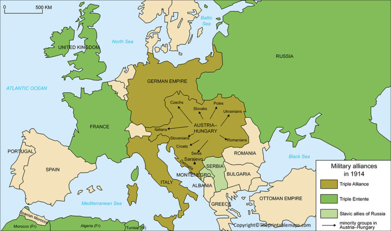 World War 1 Map | Tracing the Conflict's Geographic Impact