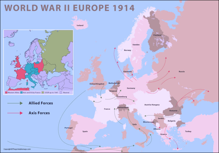 World War 2 Map | Historical Battles & Allies