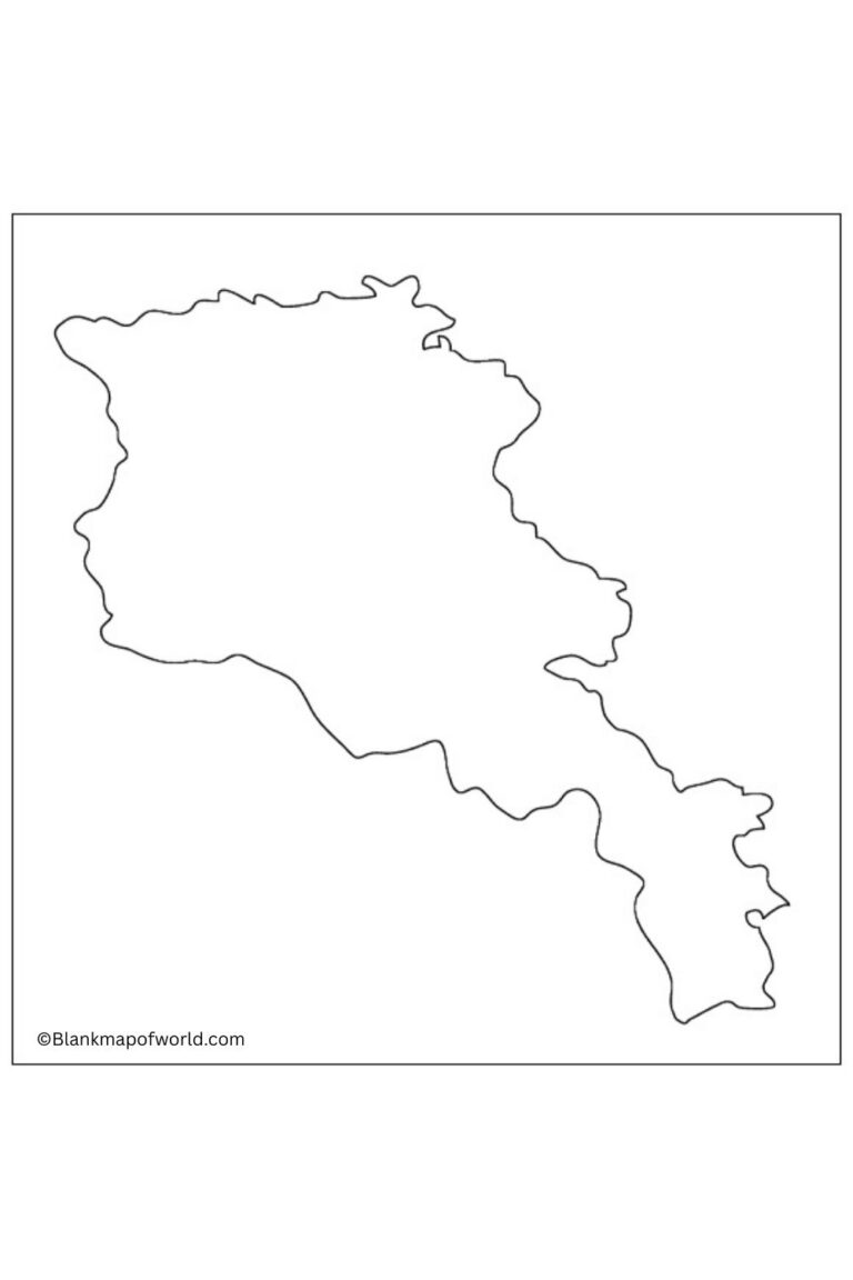 Blank Map of Armenia | Educational Map Resource