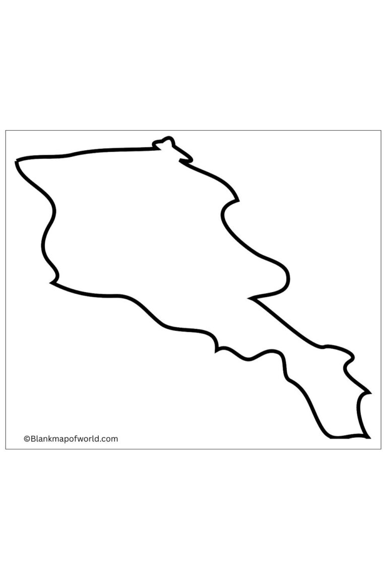 Blank Map of Armenia | Educational Map Resource