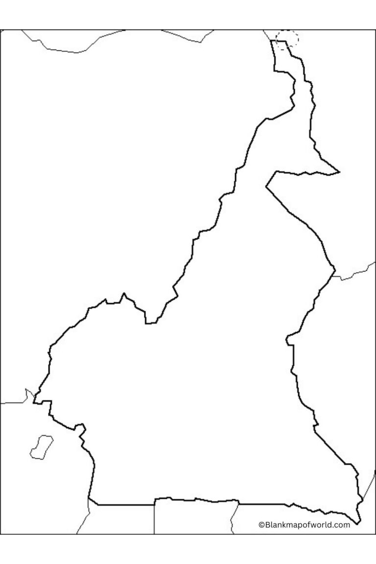 Blank Map of Comoros | Outline for Geography Class
