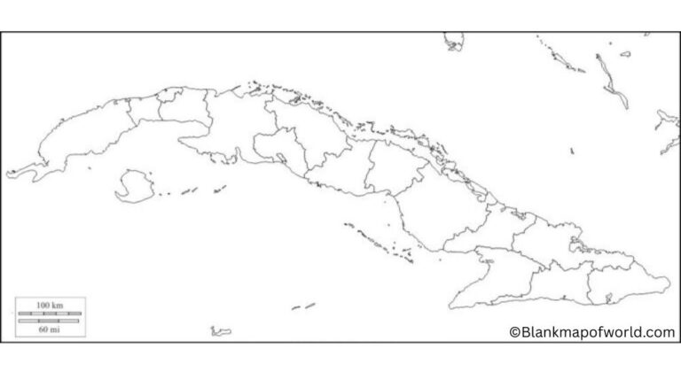 Blank Map of Cuba | Geography Study Tool
