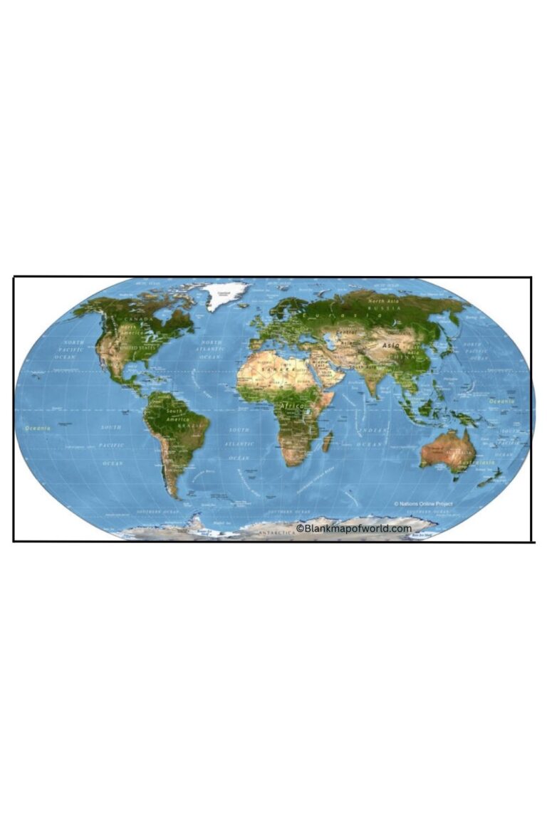 World Physical Map | Mountains, Rivers & Terrain