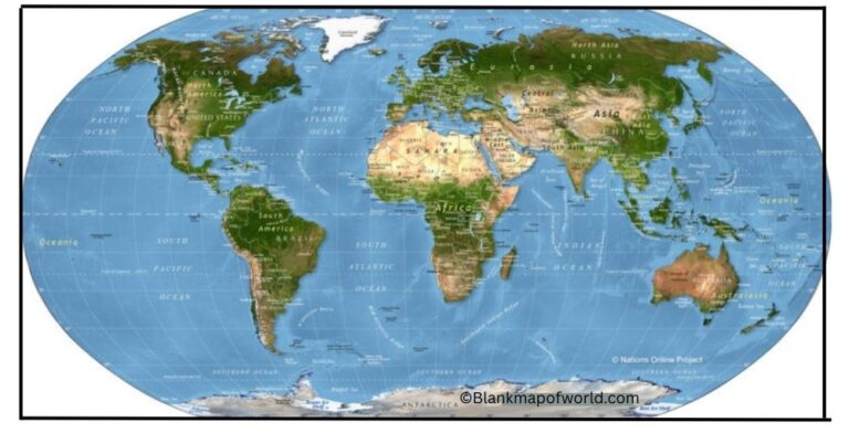 World Physical Map | Mountains, Rivers & Terrain