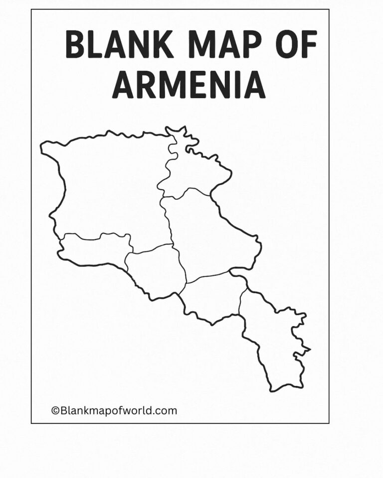 Blank Map of Armenia | Educational Map Resource