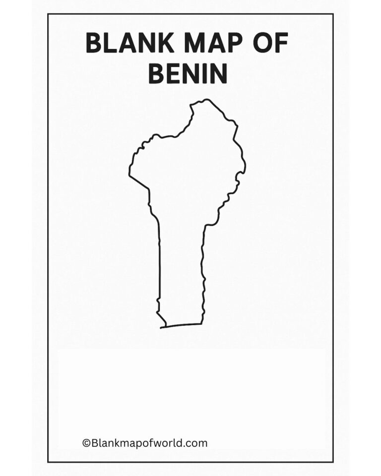 Blank Map of Benin | Geography Learning Map