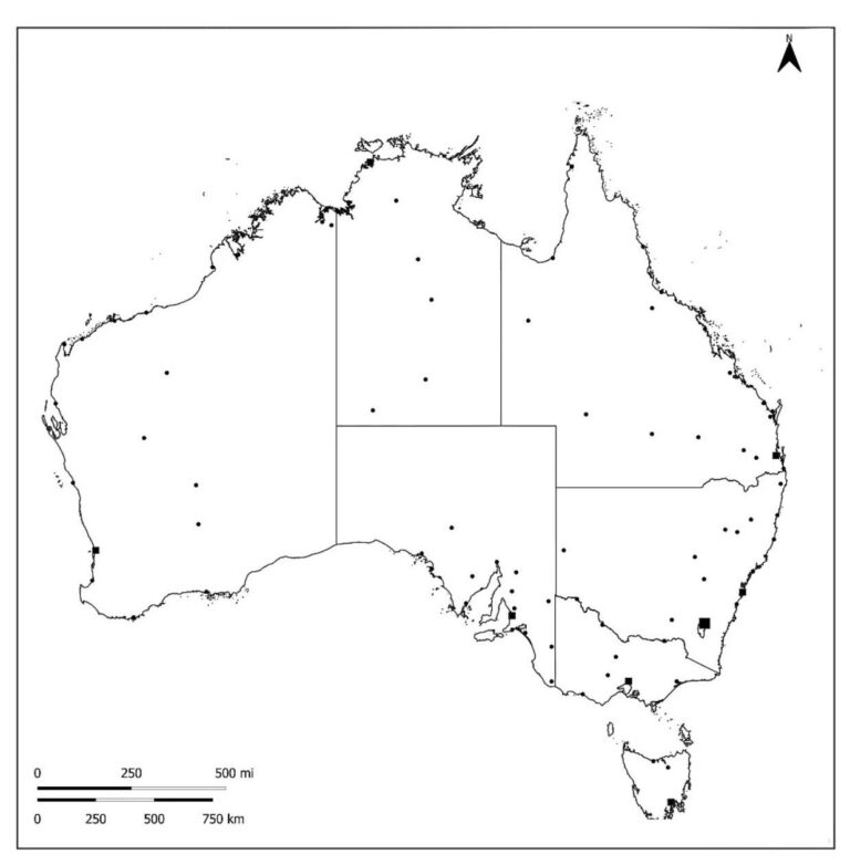 Blank Map of Australia (Oceania) | Outline Map Tool