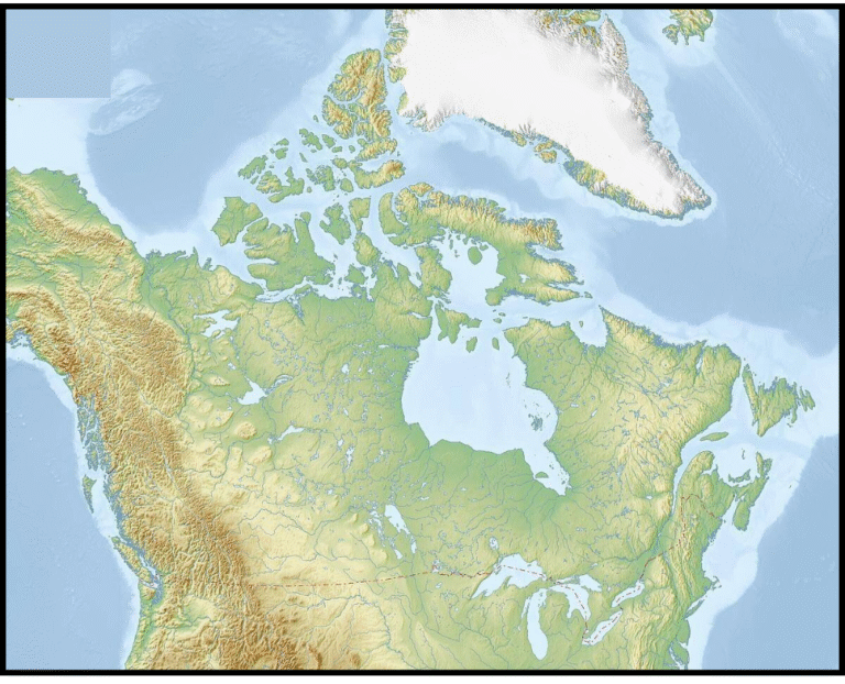 Blank Map of Canada | Printable Outline Map