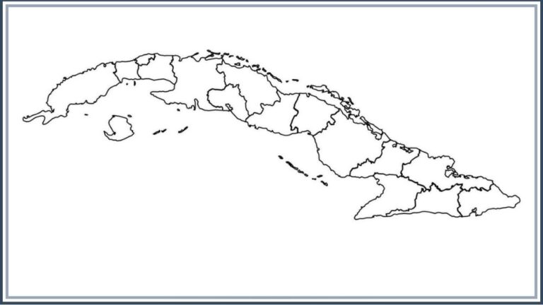 Blank Map of Cuba | Geography Study Tool