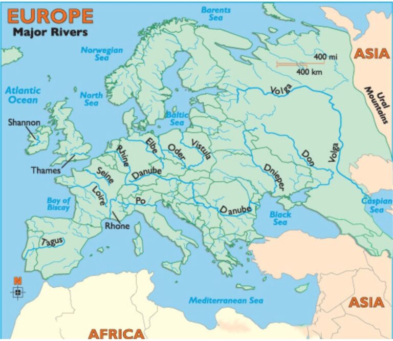 Labeled Map of Europe | Countries, Capitals, and Features