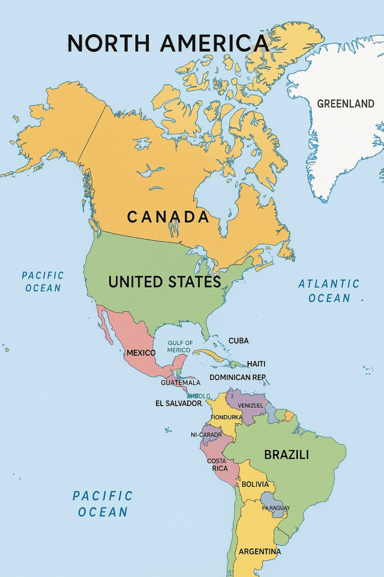 Political Map of North America | Country Borders