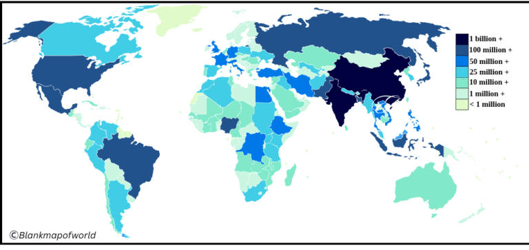 World Population Map | Density & Growth Data