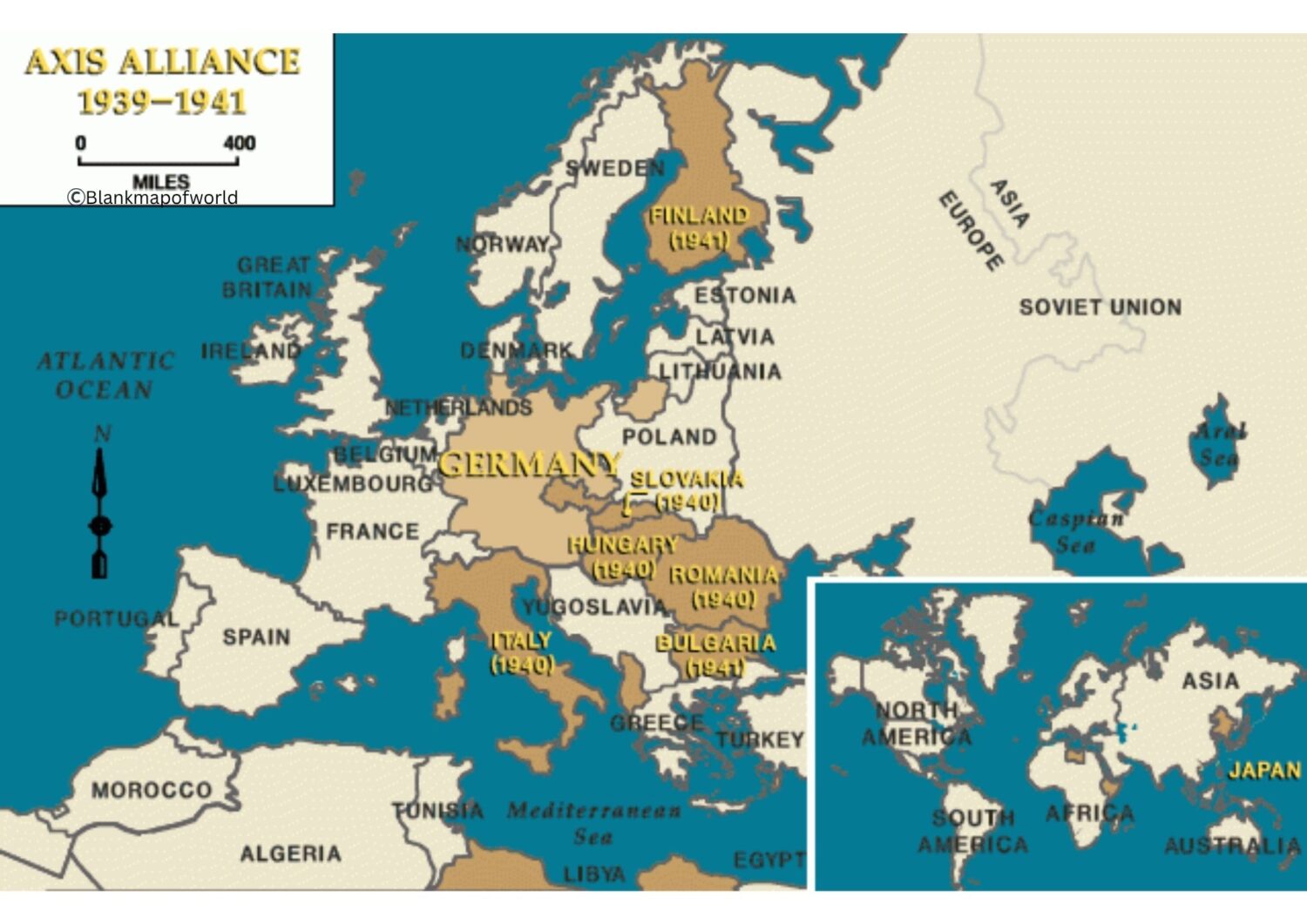 World War 2 Map | Historical Battles & Allies
